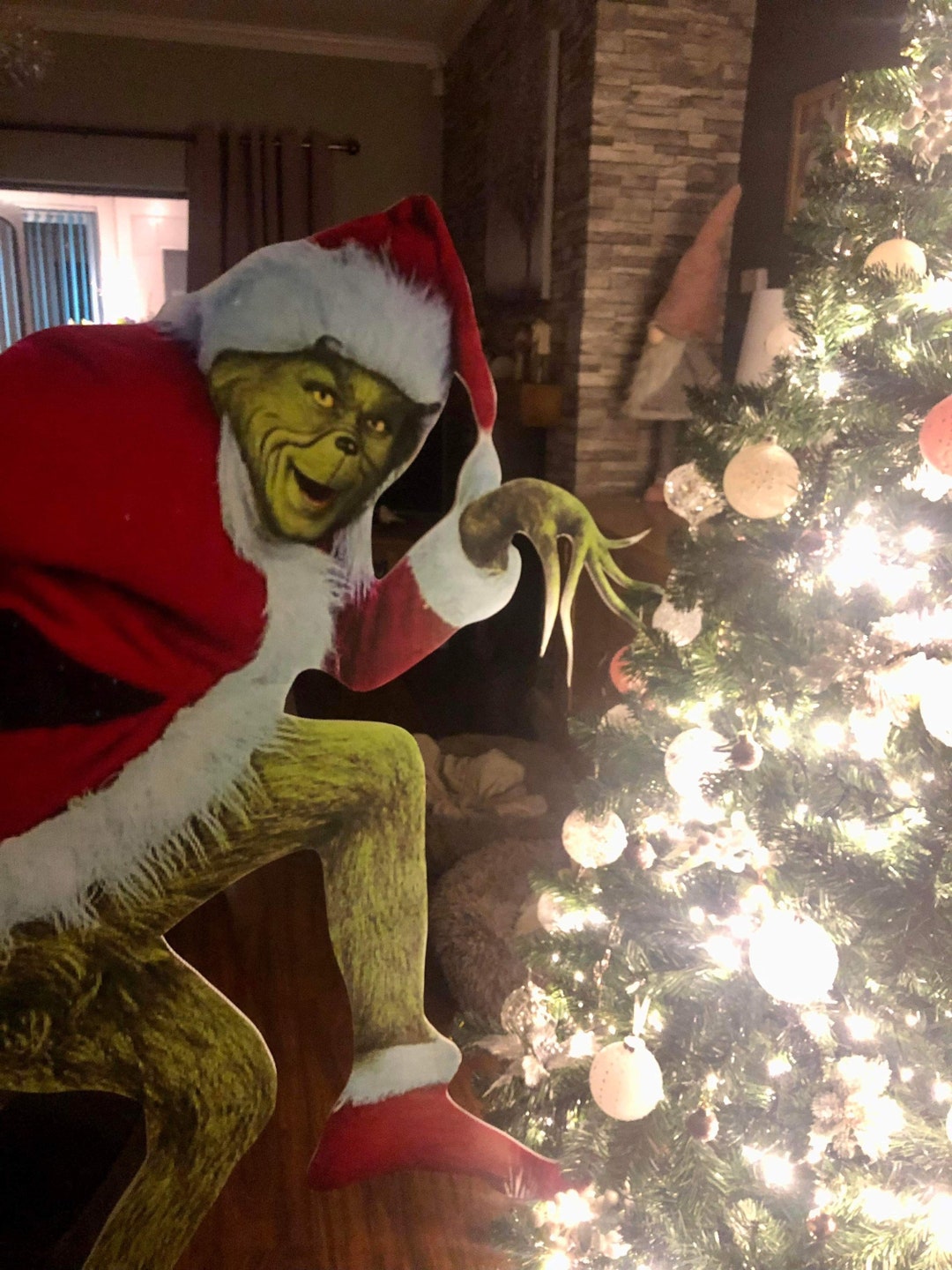 Giant Grinch Christmas 5ft High Plastic Cut Jim Carrey - Etsy UK