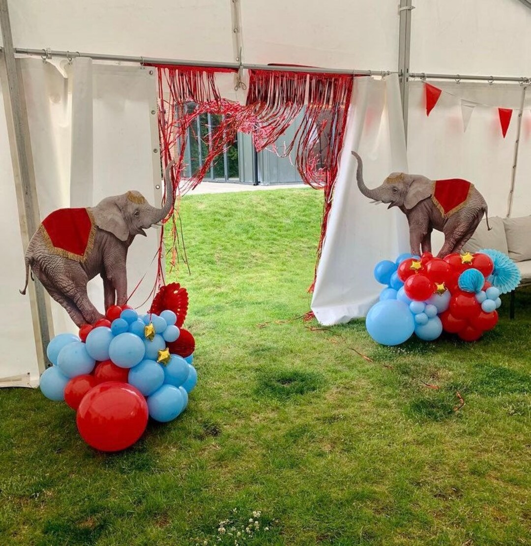 Giant Cut Out Elephants 4mm Thick Plastic Prop 1.2 High Circus Theme ...