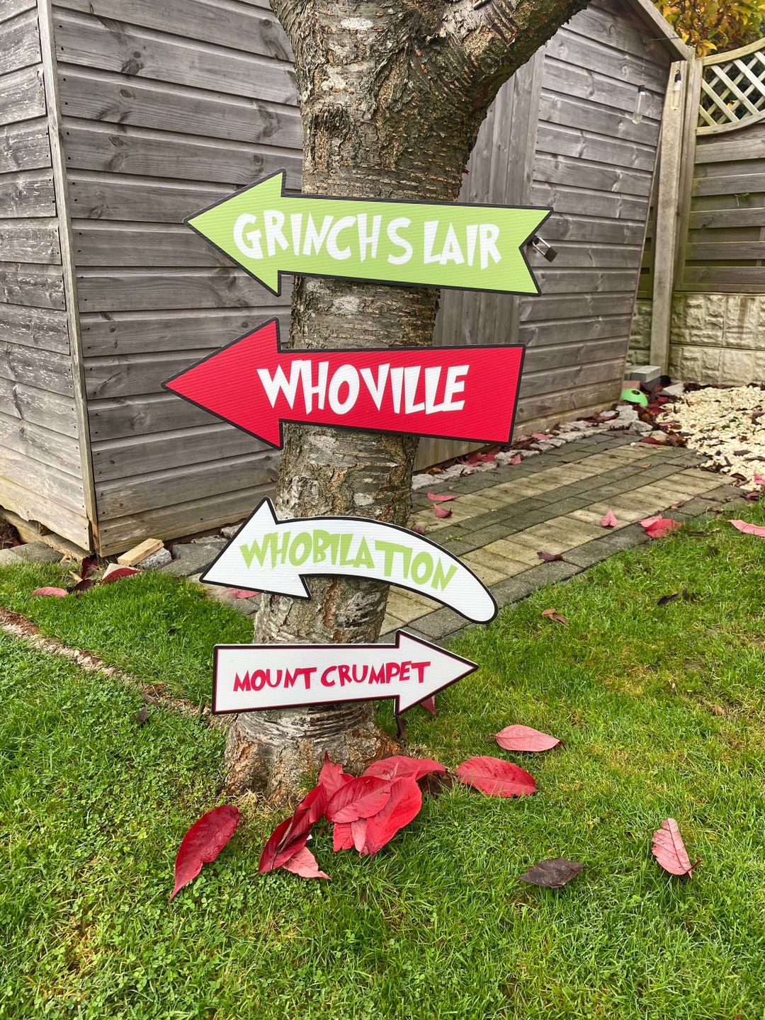 Grinch Sign 40cm Wide Selfie Prop Suitable for Outdoor Use Christmas ...