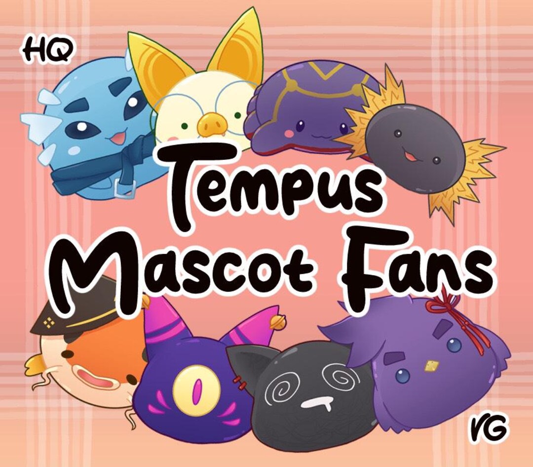 Holostars Tempus Mascot Fans - Etsy