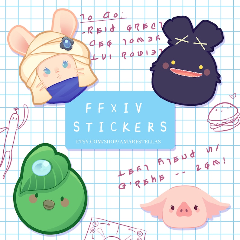 FFXIV Stickers - Etsy