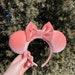Candy Pink Velvet Mouse Ears, Velvet Mickey Ears, Velvet Minnie Ears ...