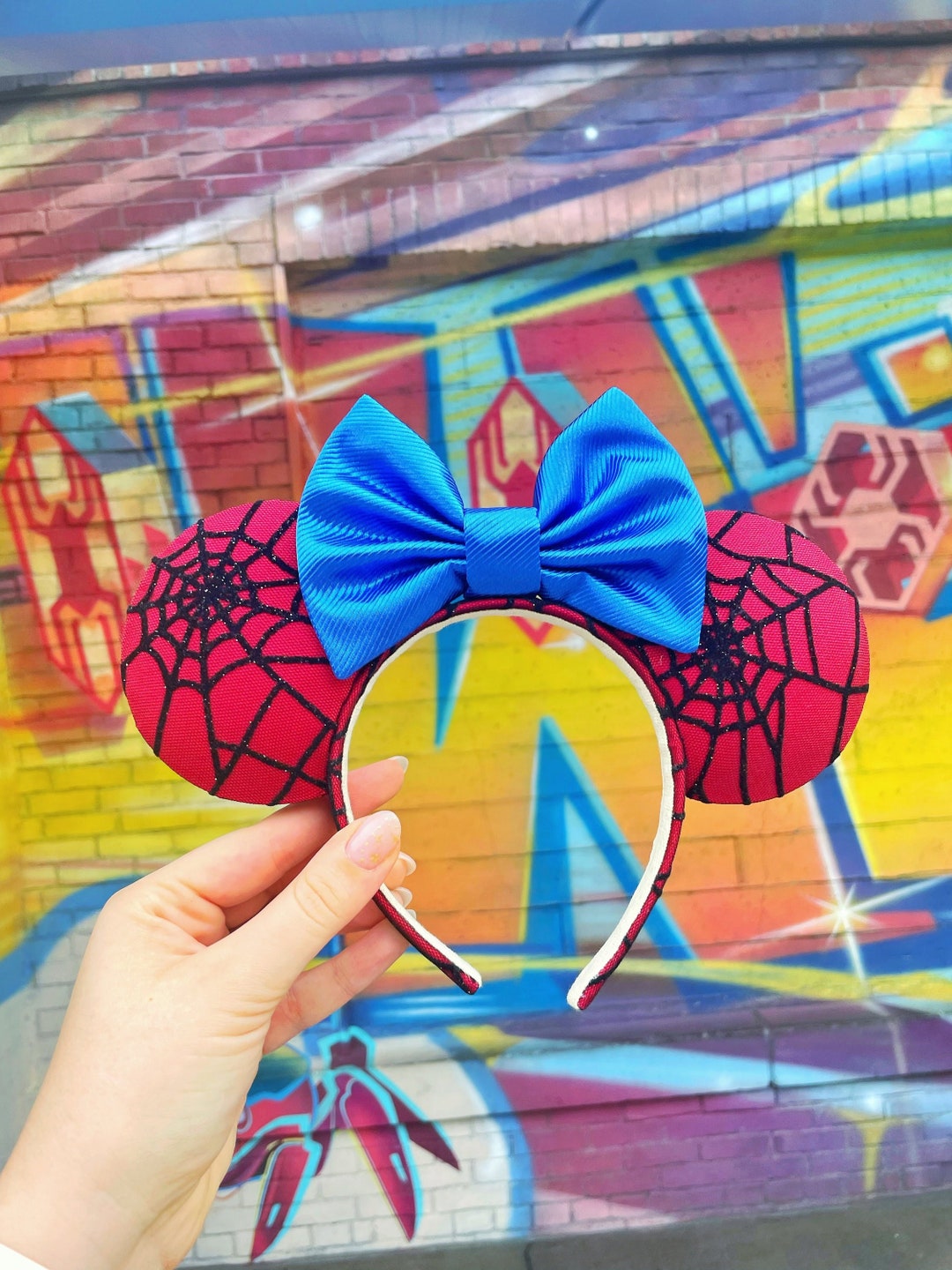 Spider-man Mouse Ears - W/ Comfortable Headband Option for Headaches ...