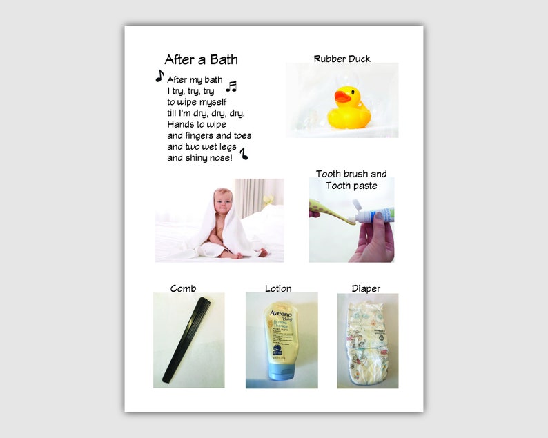 Toddler Learning Bath Time Activity, Kids Printout, Digital Download ...