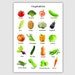 Fruit and Vegetable Learning Digital Download, Learning Fruits ...