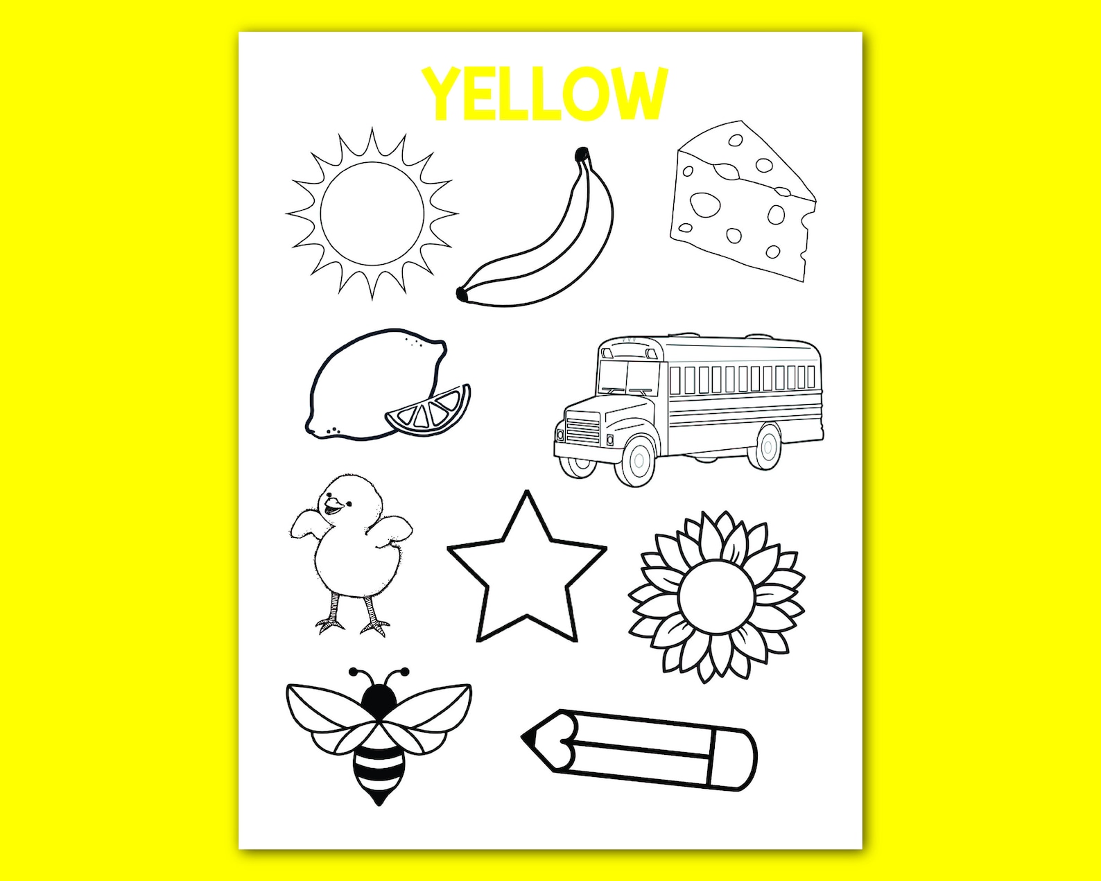 Color by Category Coloring Pages, Red Object Coloring Page, Orange ...