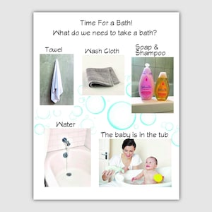 Toddler Learning Bath Time Activity, Kids Printout, Digital Download ...