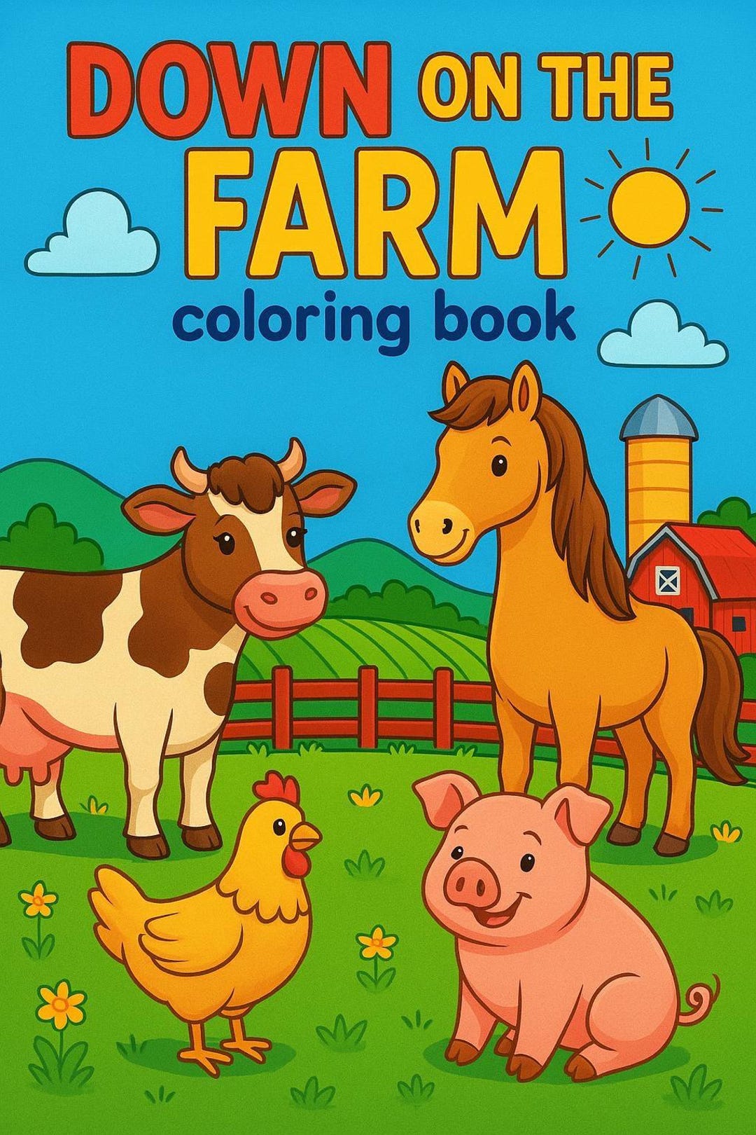Printable Farm Animals Activity Pages – Down on the Farm Coloring PDF ...