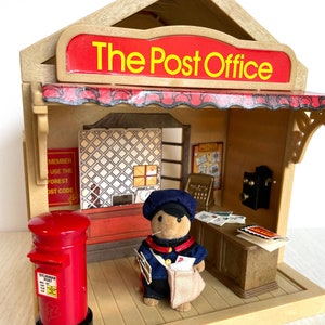 Retro Calico Critters Post Office, Discontinued Sylvanian Building With ...
