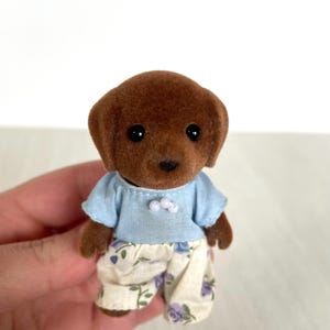 Calico Critters Vintage Chocolate Labrador Dog Mother With Gripping ...