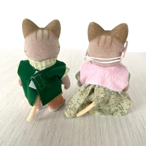 Sylvanian Families Macavity Cat Grandparents Vintage Calico Critters ...