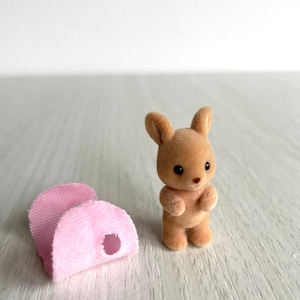 Calico Critters Baby Kangaroo Replacement, Tiny Newborn Baby Kangaroo ...