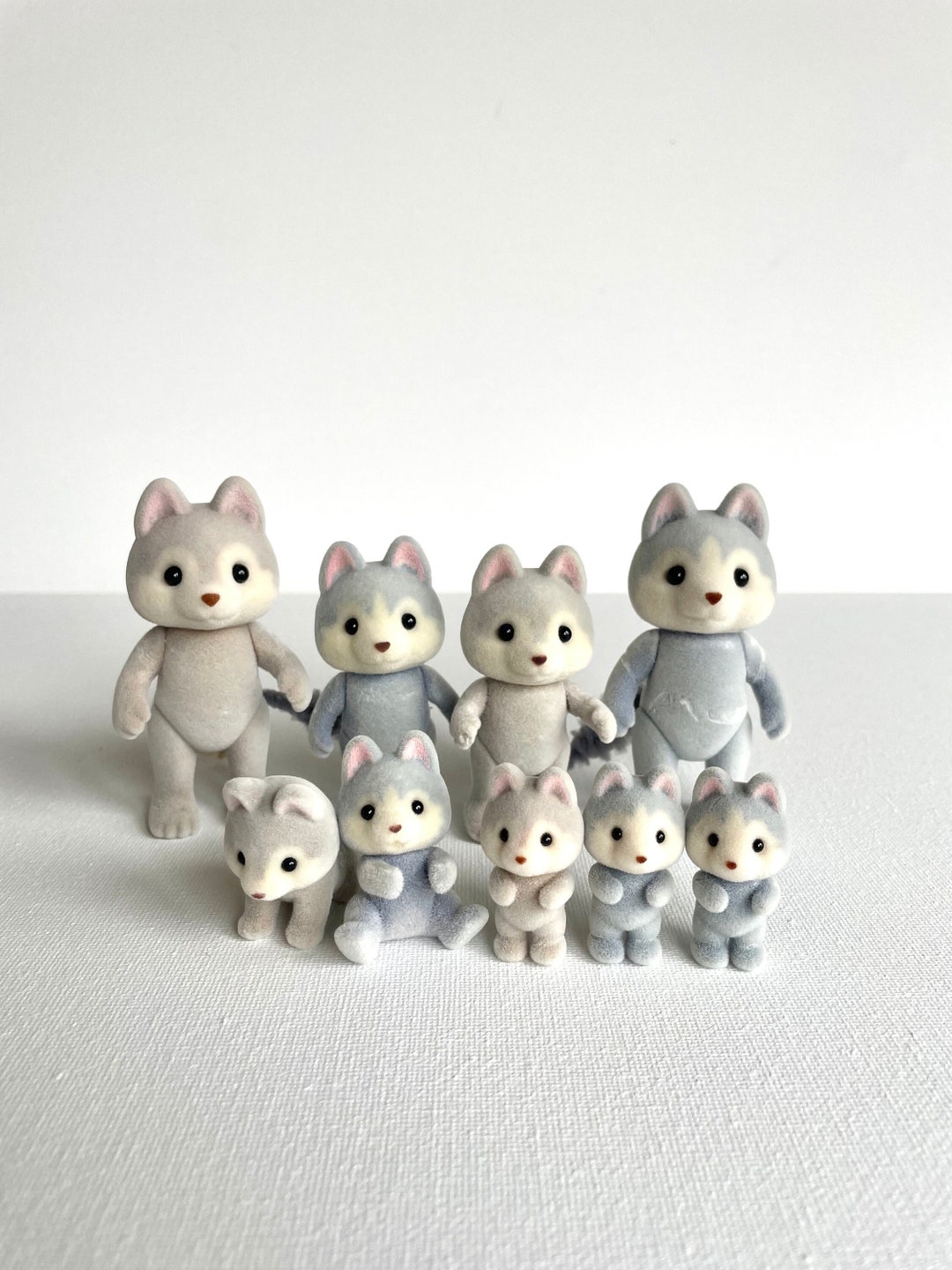 Calico Critters Husky, Individual Family Members, Gray and Blue Options ...