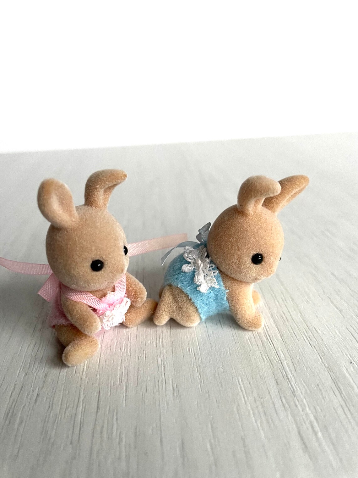 Vintage Calico Critters Ivory Rabbit Babies in Excellent Condition ...