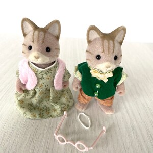 Sylvanian Families Macavity Cat Grandparents Vintage Calico Critters ...