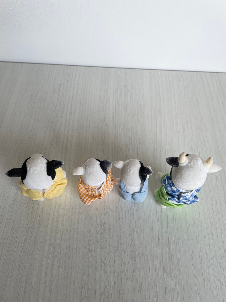 Calico Critters Vintage Buttercup Cow Family Sylvanian - Etsy