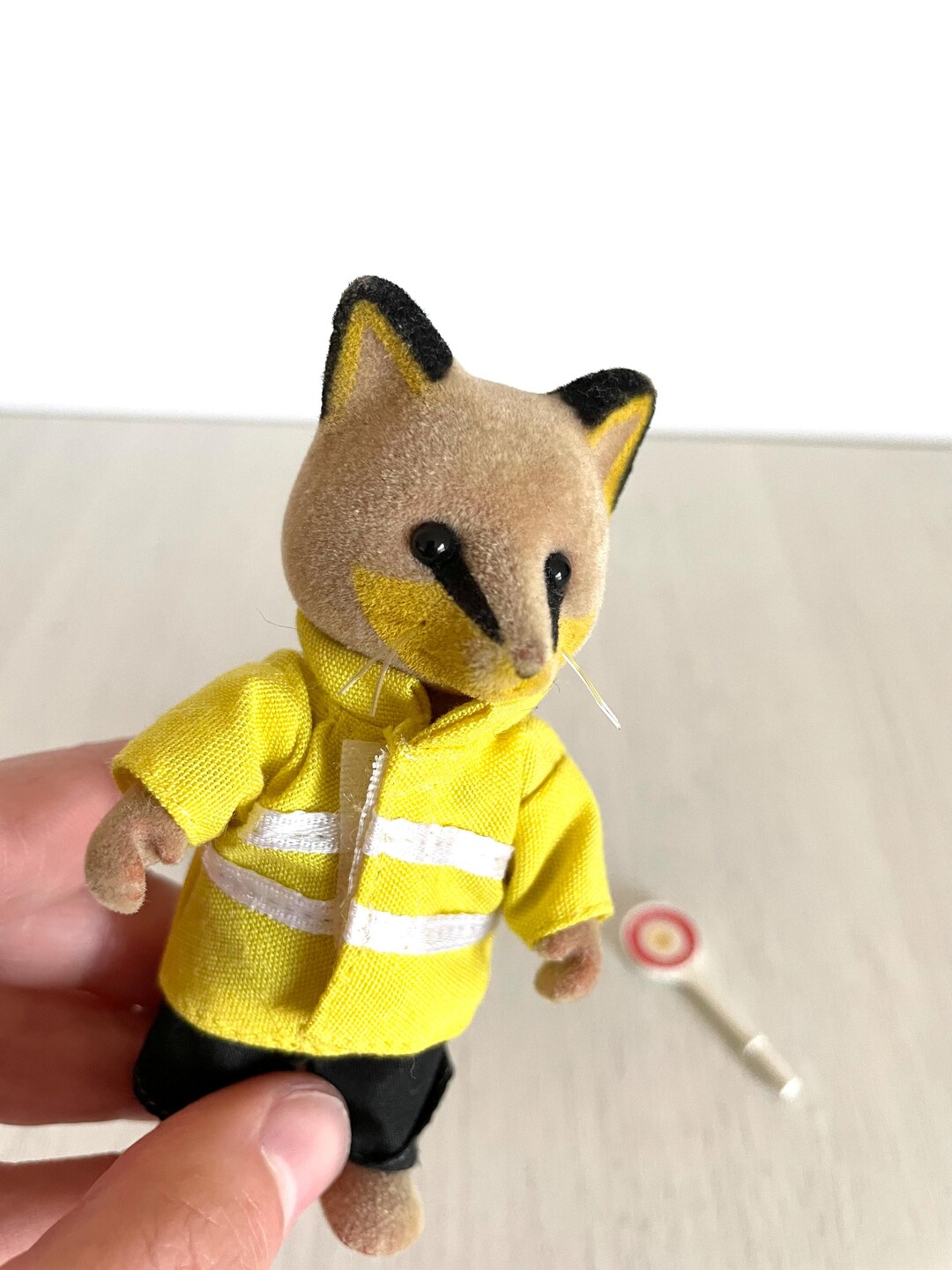 Calico Critters Lollipop Man Renard Fox With Replacement Sign in ...