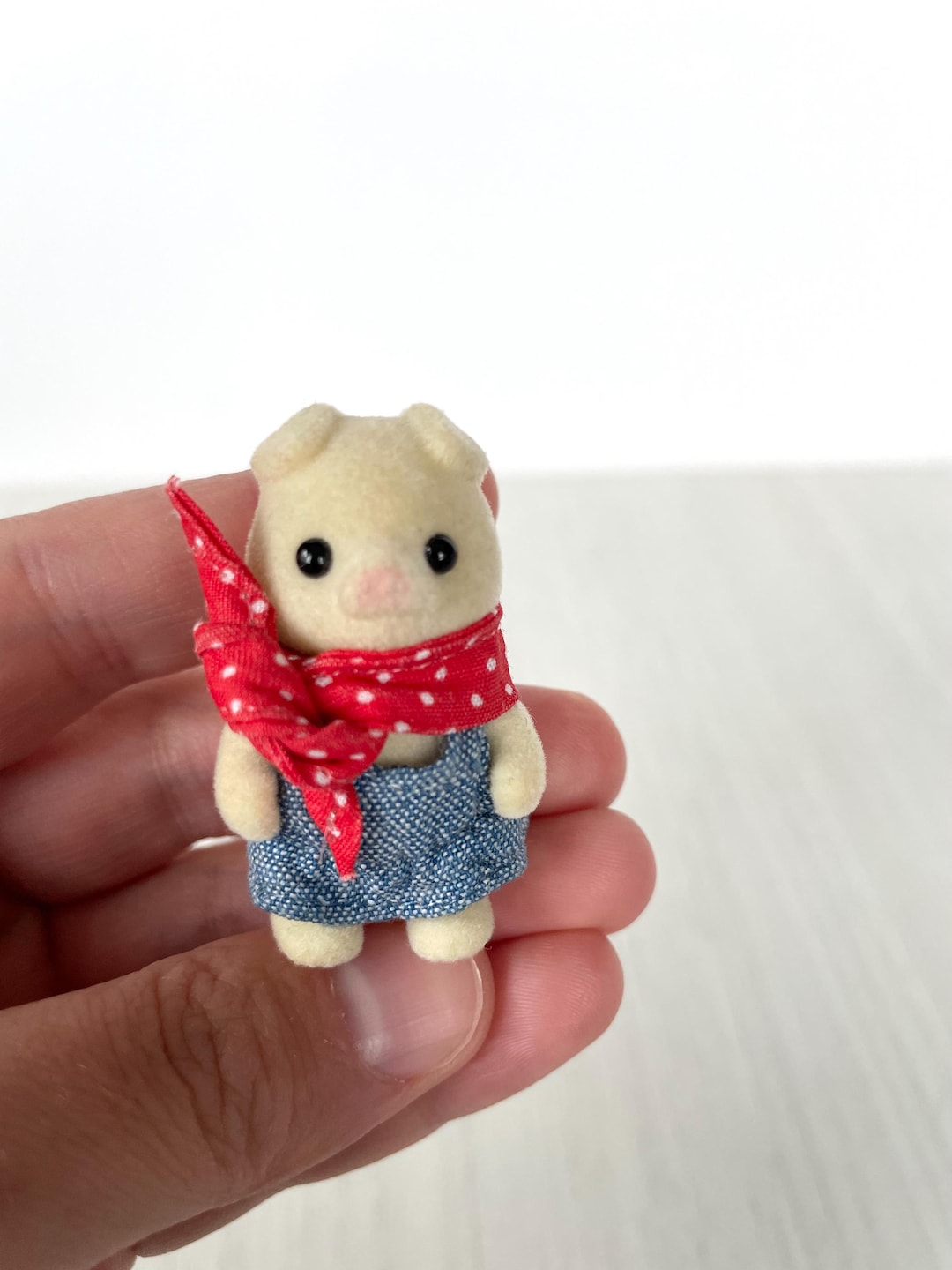 Calico Critters Grunt Pig Baby, in Original Clothing, Discontinued and ...