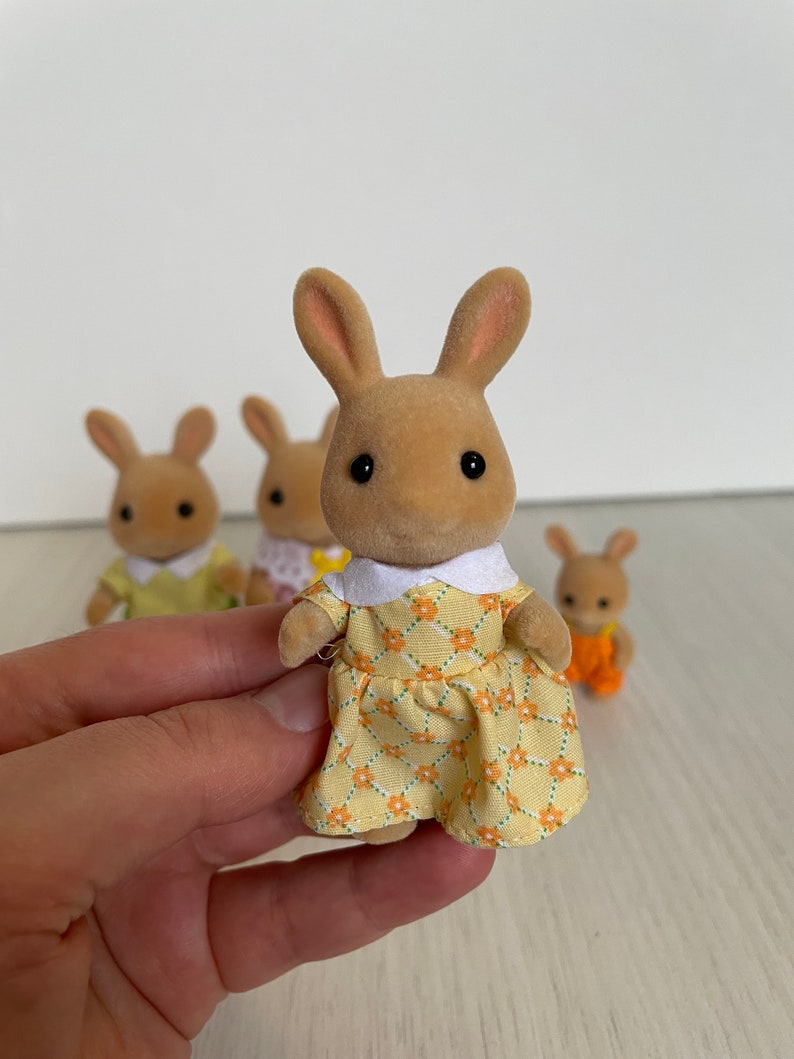Calico Critters Sunny Rabbit Family Perfect Little Easter - Etsy