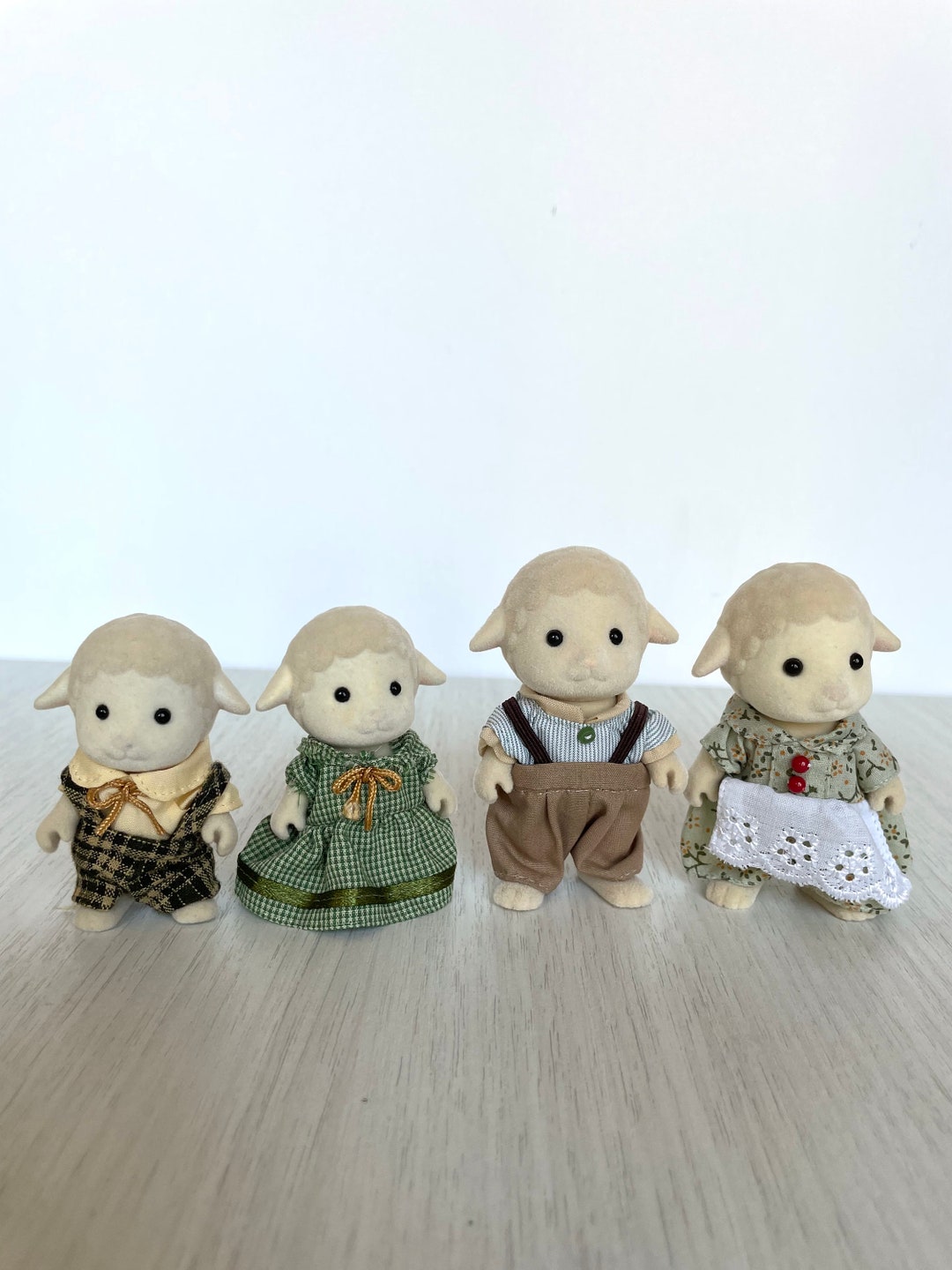 Calico Critters Vintage Dale Sheep Family With Gripping Hands - Etsy