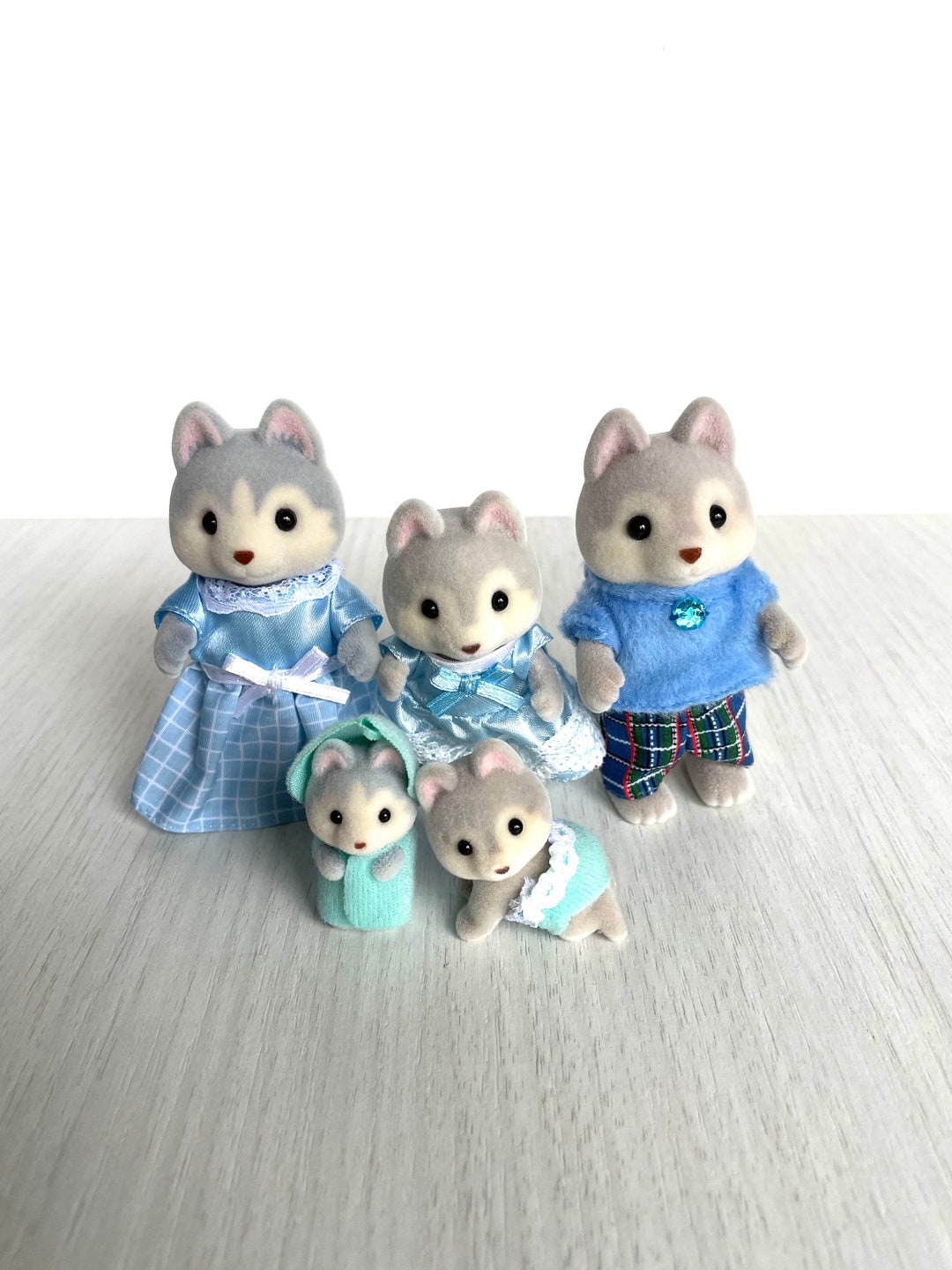 Calico Critters New Husky Critters Custom Bundle Brand New in Blue ...
