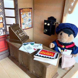 Retro Calico Critters Post Office, Discontinued Sylvanian Building With ...