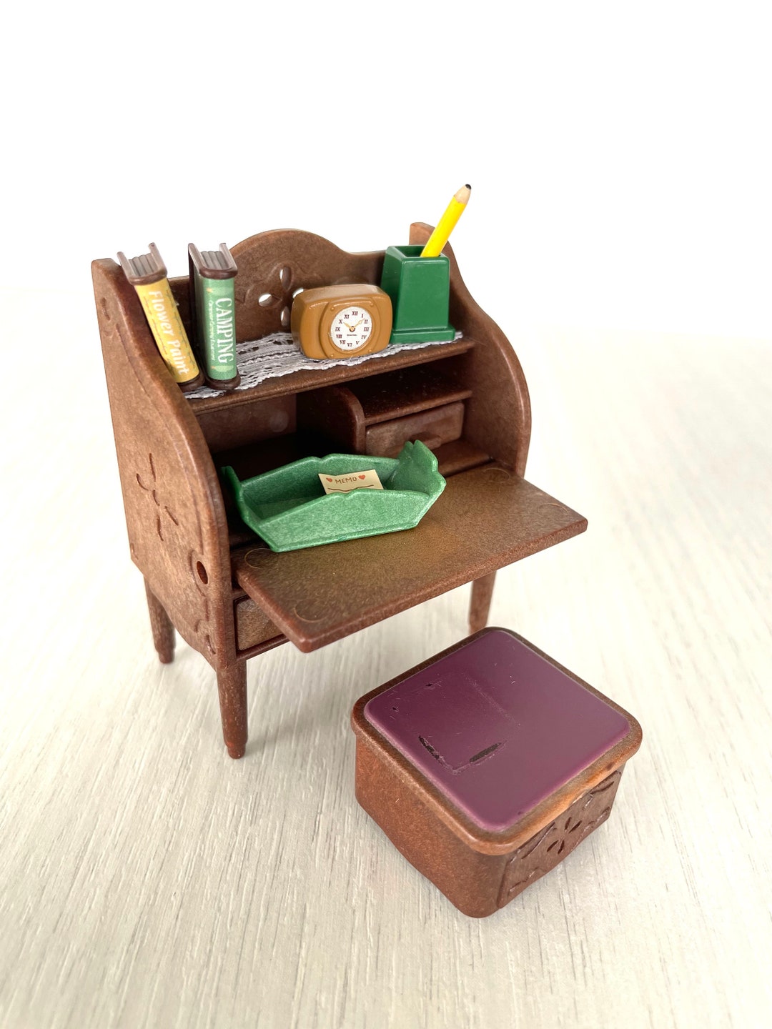 Japanese Vintage Sylvanian Letter Desk Set Not Complete With Damage to ...