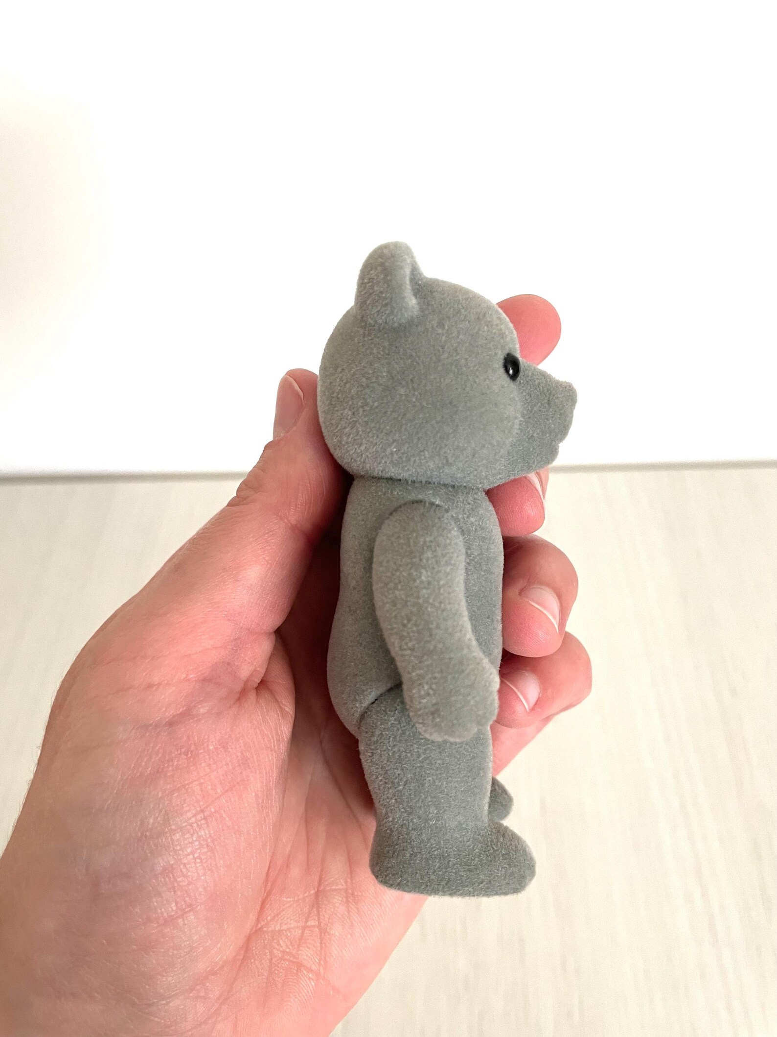 Miniature Bear Figurine, Grey Forest Animal, Vintage Bear Adult 1985 ...