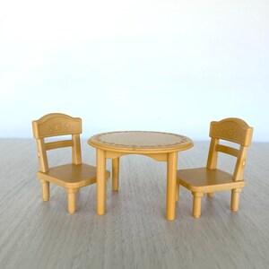 Calico Critters Table With Two Chairs, New Replacement Part for Kitchen ...