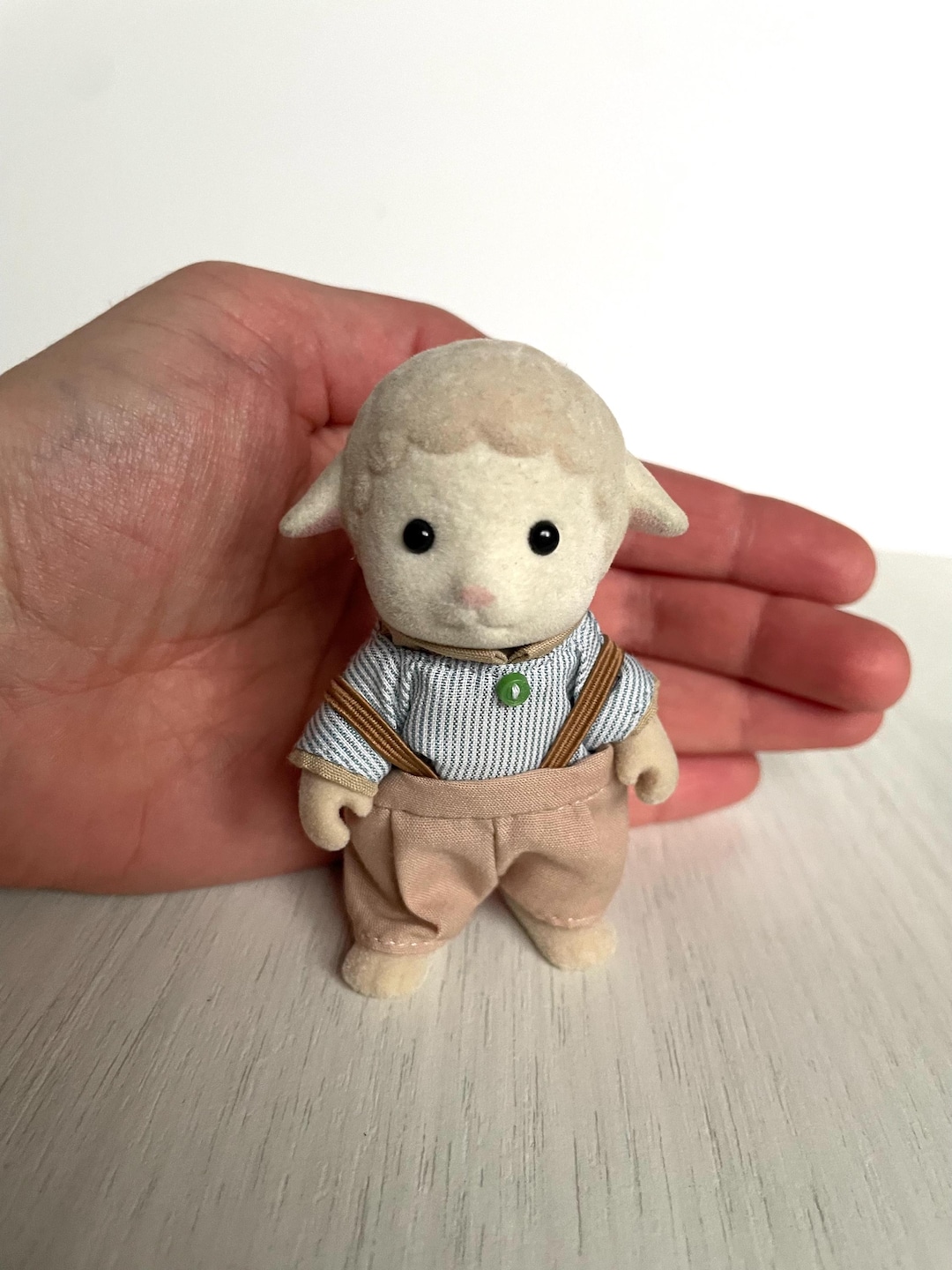 Calico Critters Vintage Dale Sheep Dad With Gripping Hands in Very Good ...