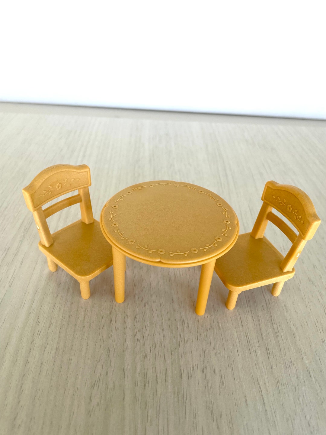 Calico Critters Table With Two Chairs, New Replacement Part for Kitchen ...