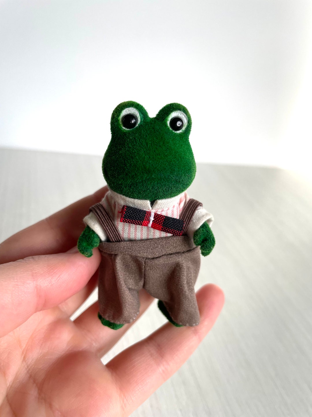 Sylvanian Frog, Vintage Algernon Bullrush Frog Dad, Calico Critters ...