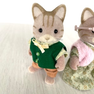 Sylvanian Families Macavity Cat Grandparents Vintage Calico Critters ...
