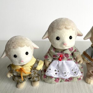 Calico Critters Vintage Dale Sheep Family With Gripping Hands in Very ...