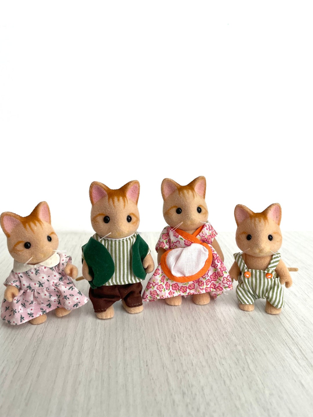 Beaman Ginger Cat Family Sylvanian Families Cats in Very Good Played ...