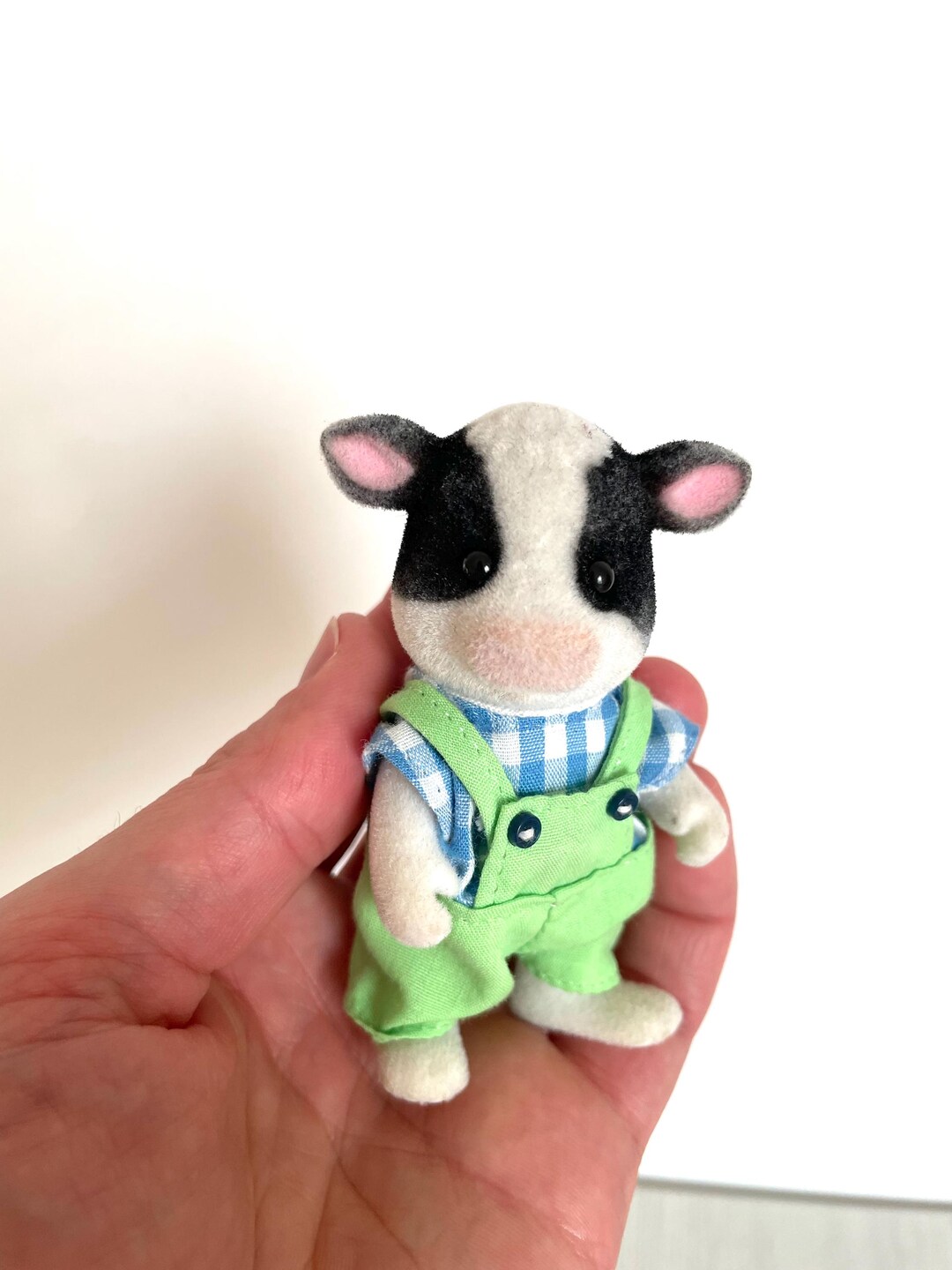 Calico Critters Friesian Cow Dad, Vintage Sylvanian Fresian Cow Father ...