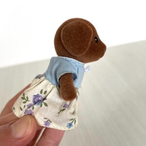 Calico Critters Vintage Chocolate Labrador Dog Mother With Gripping ...