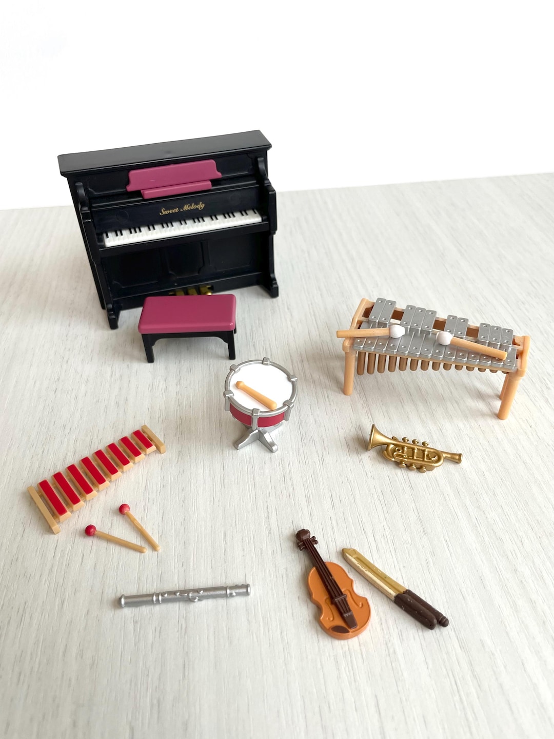 Calico Critters School Band Set Instruments, You Pick! Vintage ...
