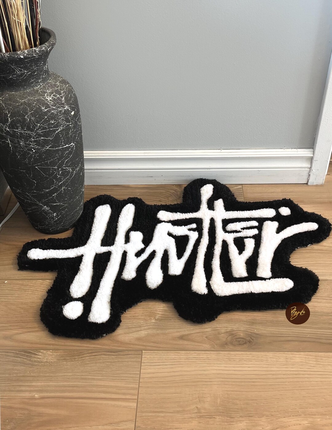 HUSTLER RUG | Hustle Culture Rug, Pop Culture, Positive Quote Rugs ...