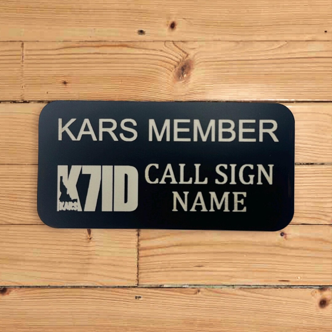 Ham Radio Name Badge - Etsy