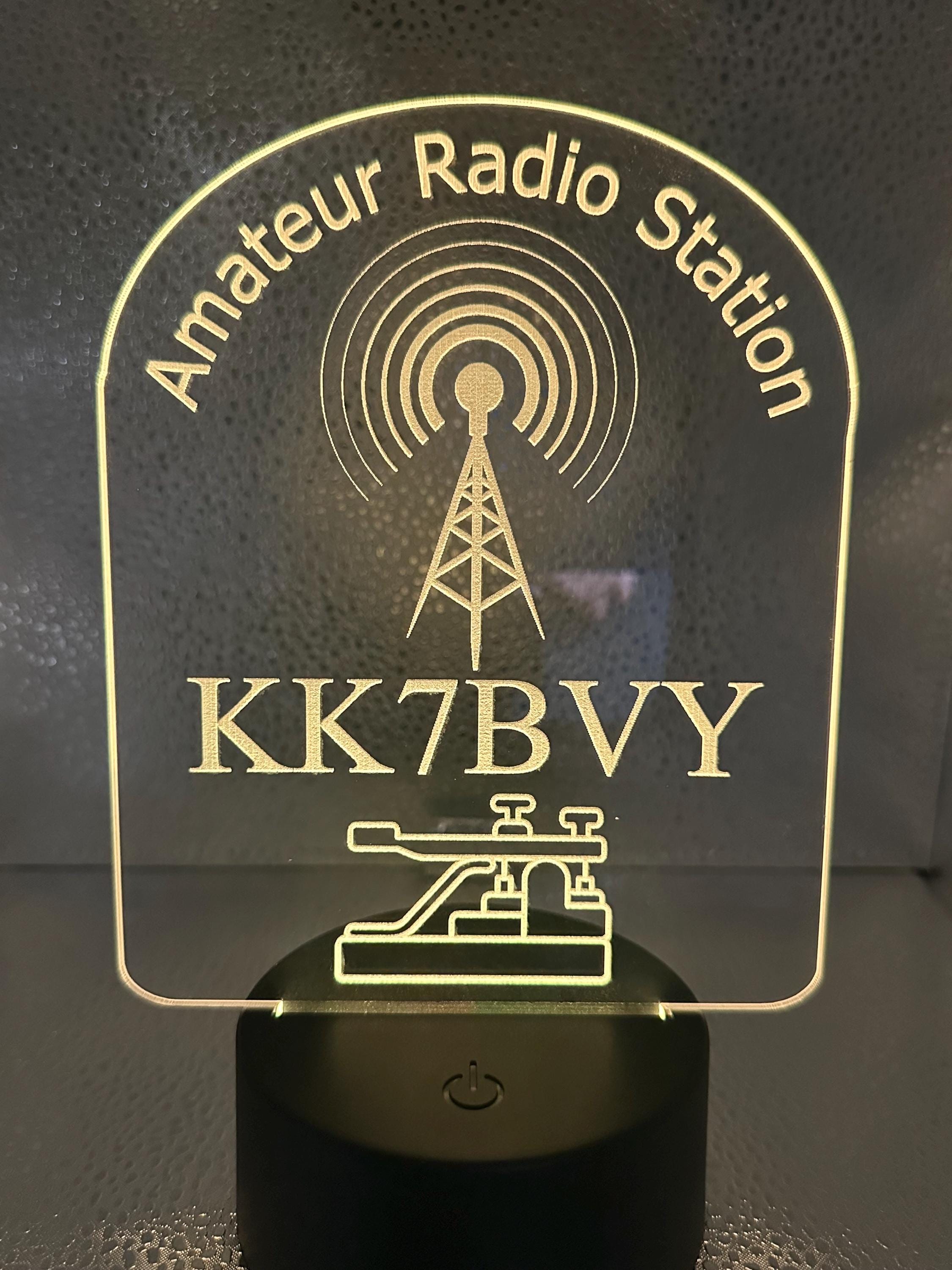Ham Radio Call Sign Acrylic LED Sign - Etsy