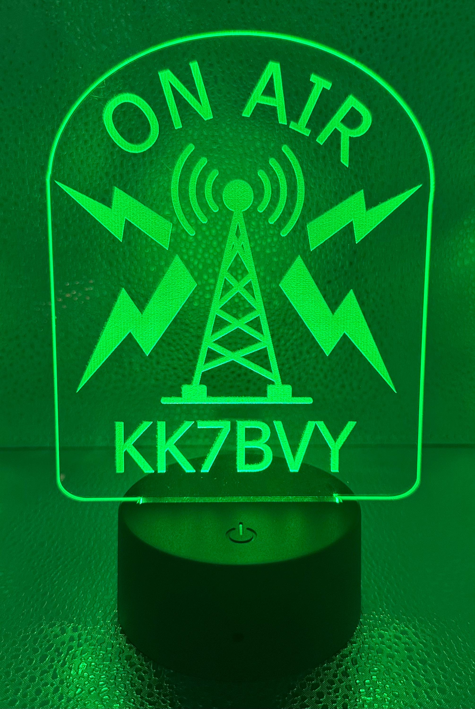 Ham Radio Call Sign Acrylic LED Sign - Etsy