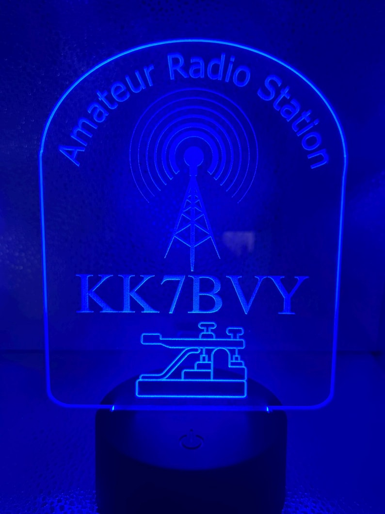 Ham Radio Call Sign Acrylic LED Sign - Etsy