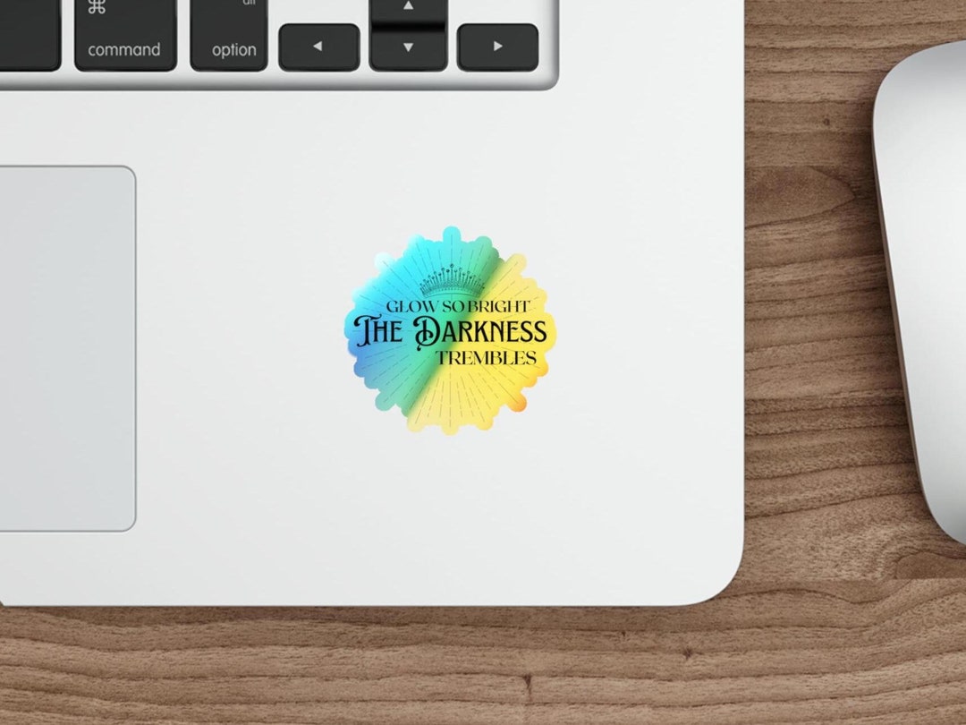 Glow so Bright Holographic Sticker, Spark of the Everflame Laptop ...