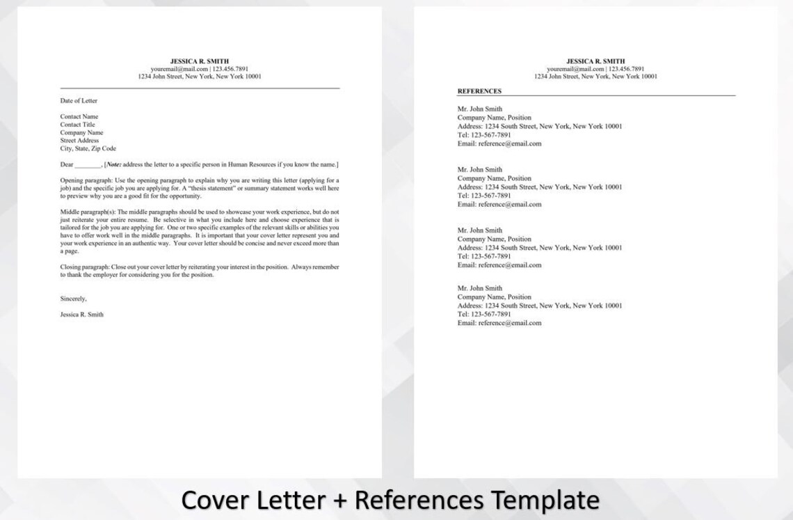 ATS Friendly Classic Resume Template - Etsy