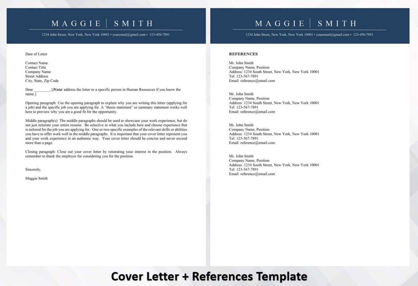 ATS Resume Template for Word, ATS Friendly Resume Template, ATS Cv ...