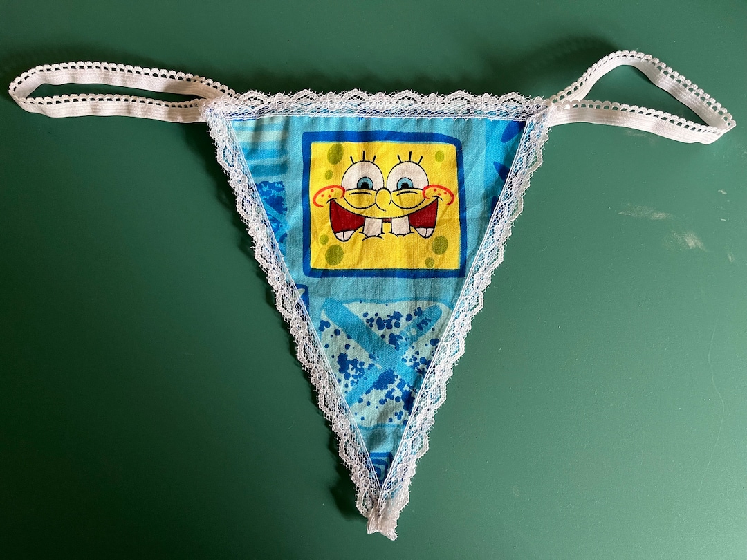 New Womens Silly SPONGEBOB SQUAREPANTS String Thong Panty Underwear - Etsy