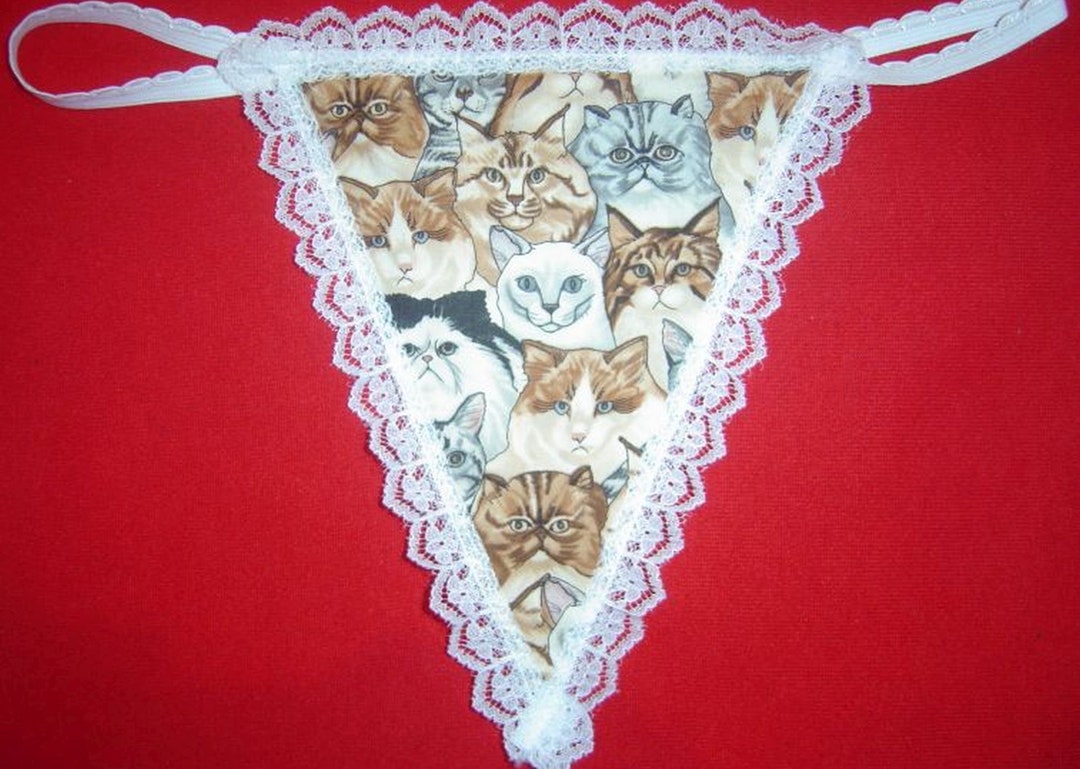 Womens CATS Kittens Kitty String Thong Underwear - Etsy