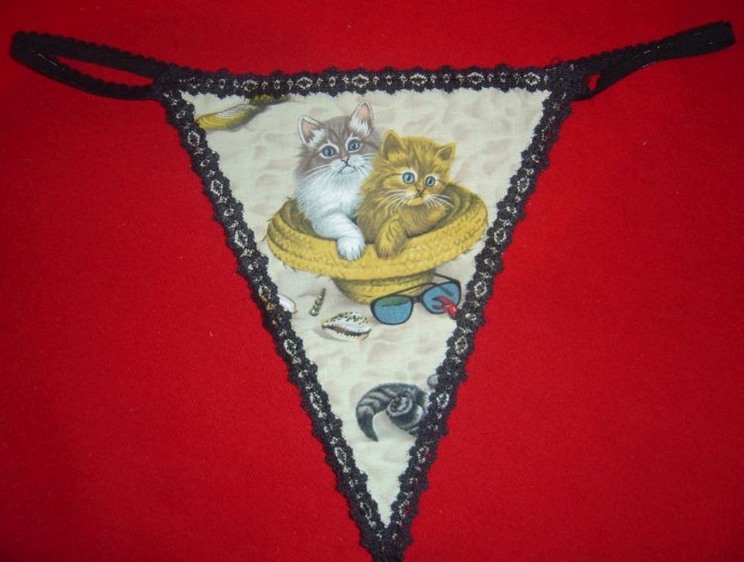 Womens KITTENS CATS String Thong Underwear - Etsy