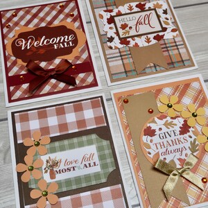 Fall Handmade Cards, Hello Fall, Welcome Fall, Give Thanks, Love Fall ...